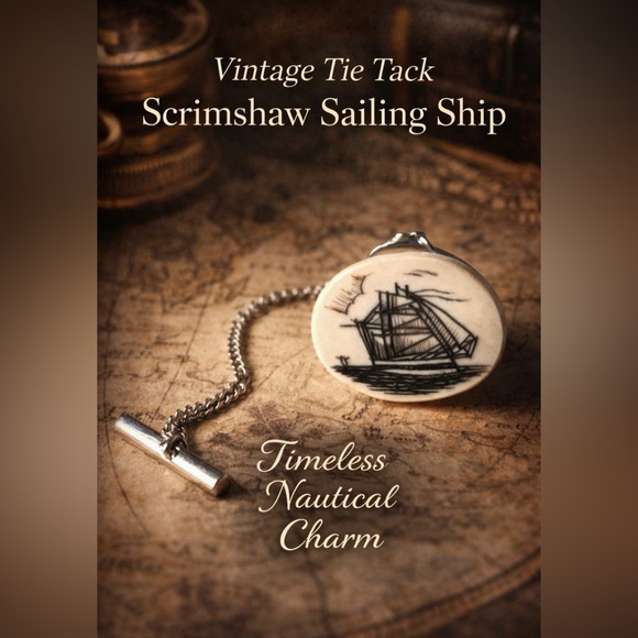 unbranded | Accessories | Vintage Tie Tac Featuring Sailing Ship ...